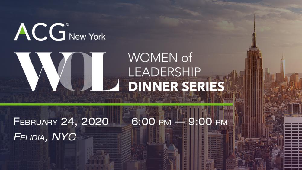 Women of Leadership Dinner Series - February | ACG New York